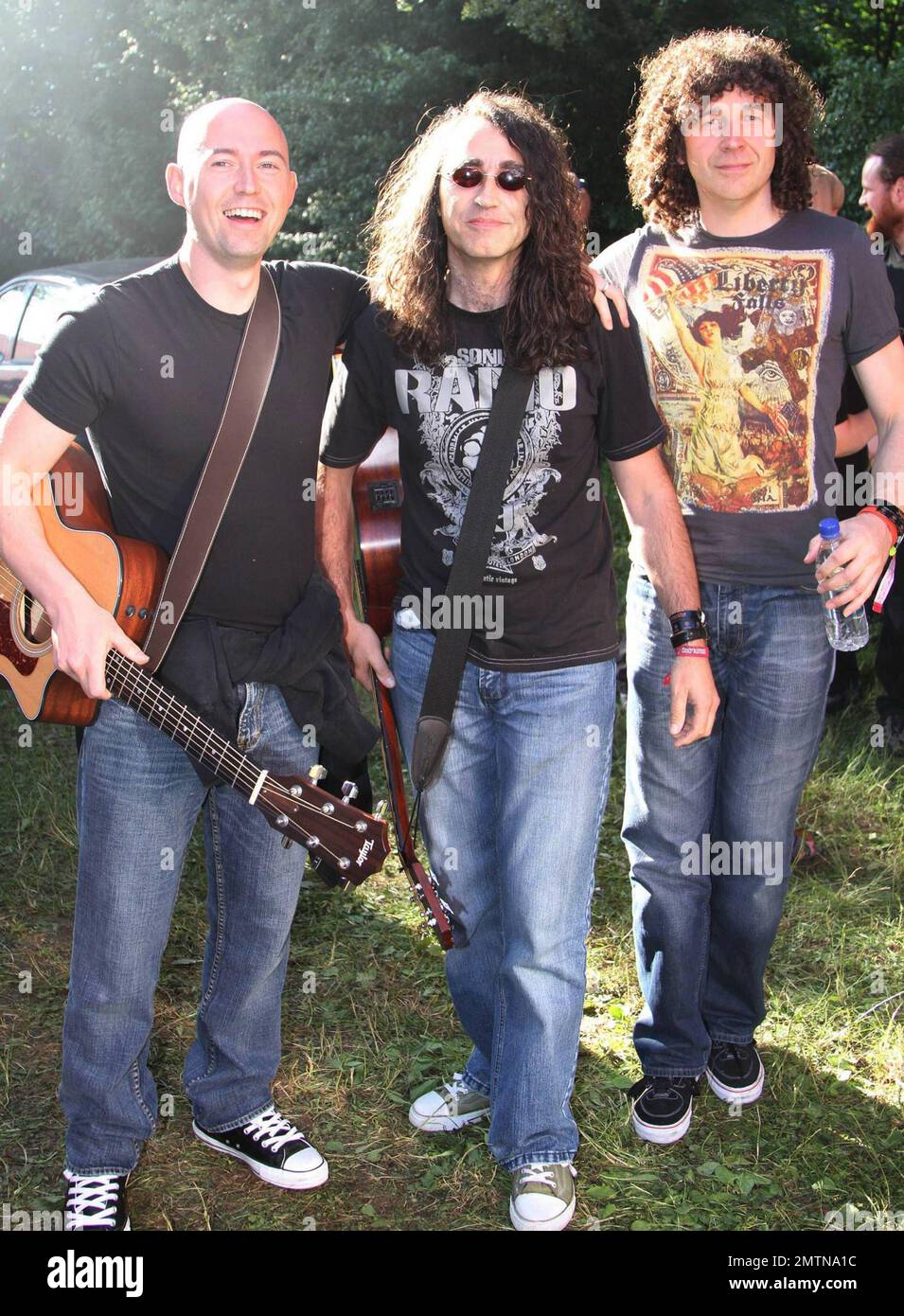 Myke Gray, Andy Robbins and Neville MacDonald of the UK hard rock band ...