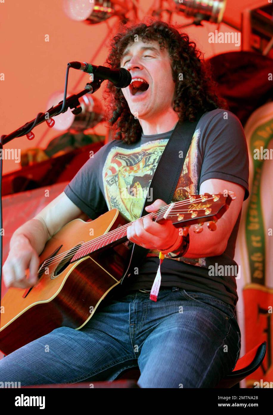Neville MacDonald of the UK hard rock band Skin performs live during ...