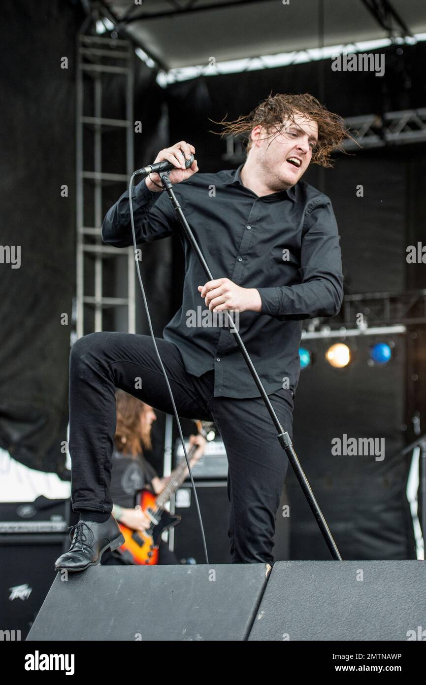 George Clarke of Deafheaven performs at Rock On The Range Music ...
