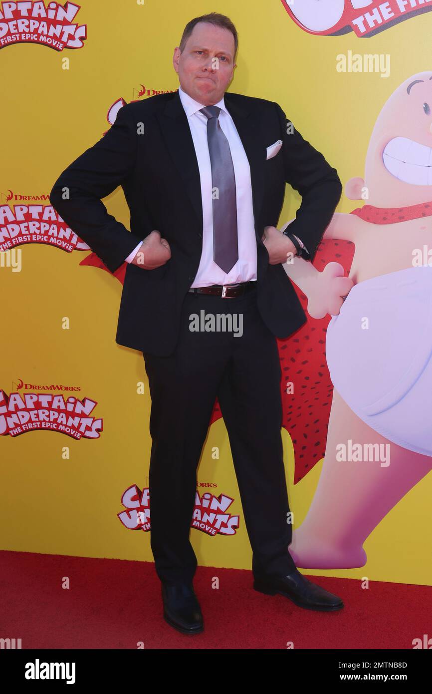Dav Pilkey arrives at the LA Premiere of "Captain Underpants: The First ...