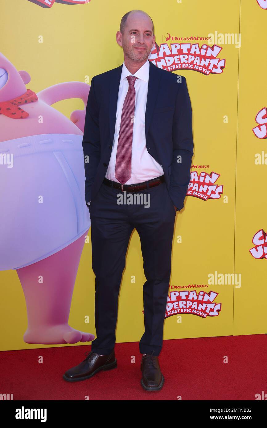 David Soren arrives at the LA Premiere of "Captain Underpants: The ...