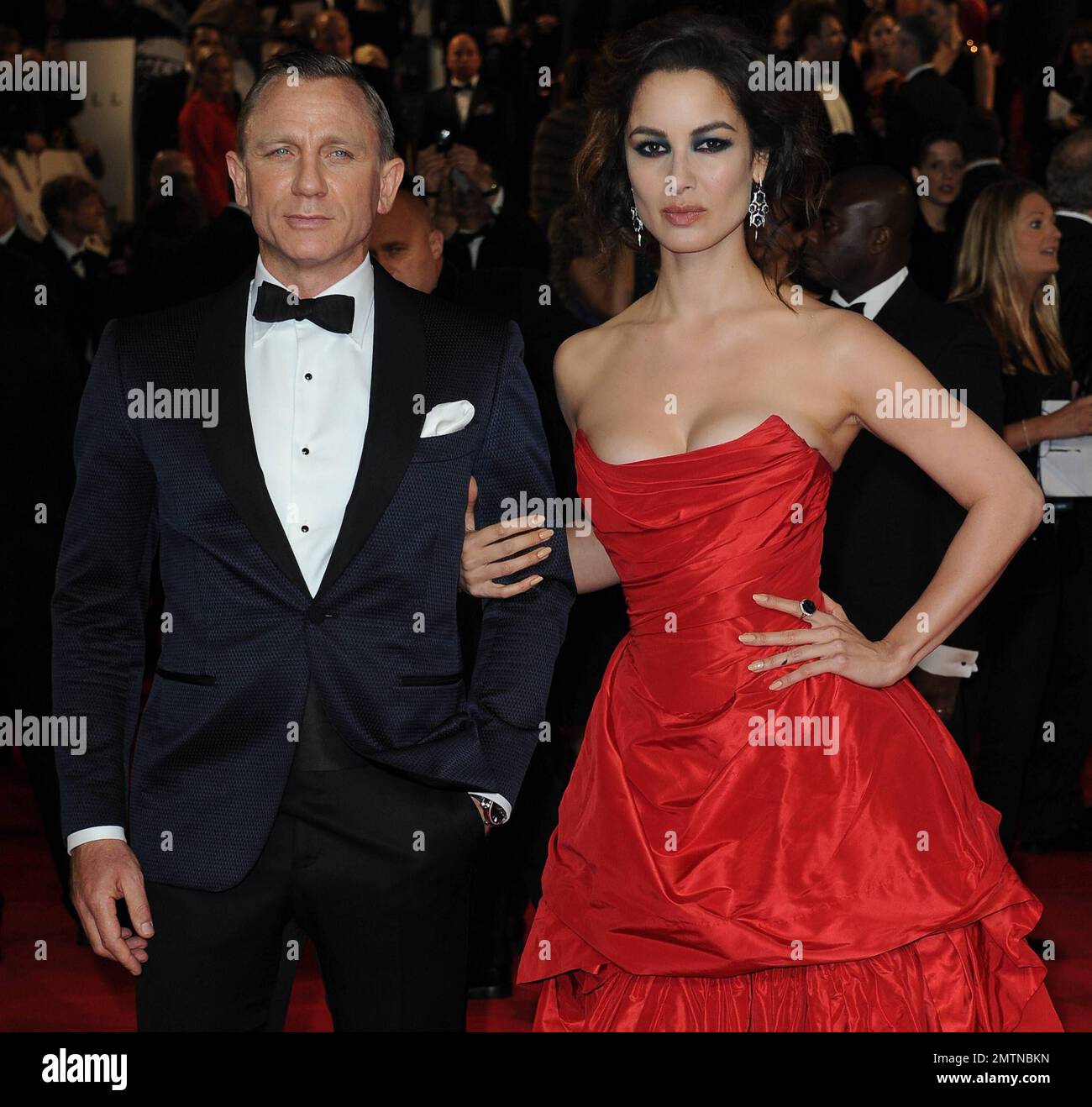 Daniel Craig and Berenice Marlohe at the UK premiere of "Skyfall" at The Royal Albert Hall ...