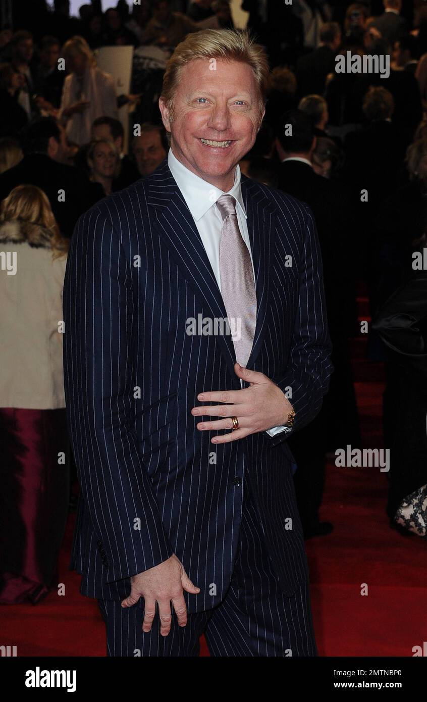 Boris Becker at the UK premiere of "Skyfall" at The Royal Albert Hall ...