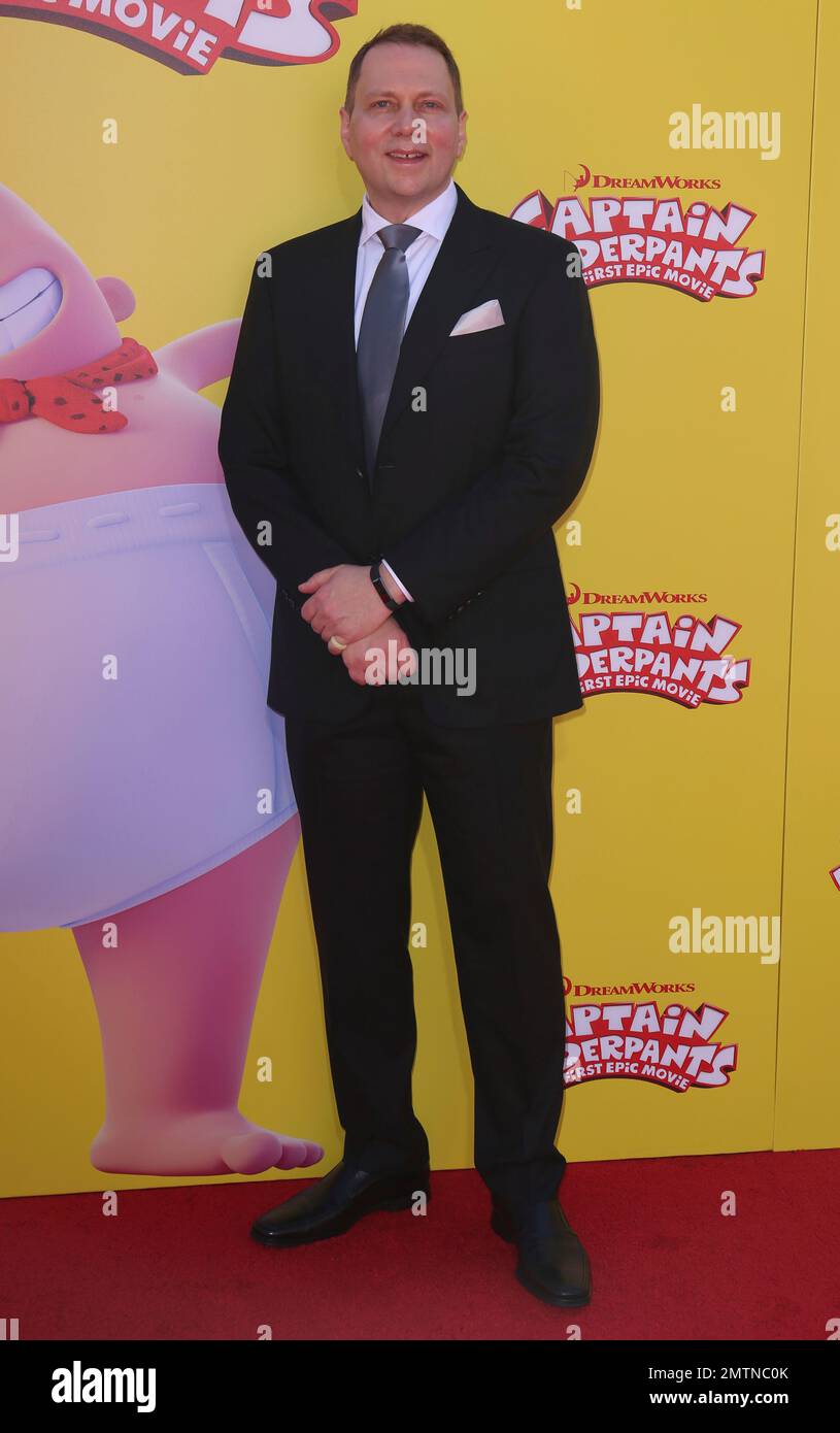 Dav Pilkey arrives at the LA Premiere of "Captain Underpants: The First ...