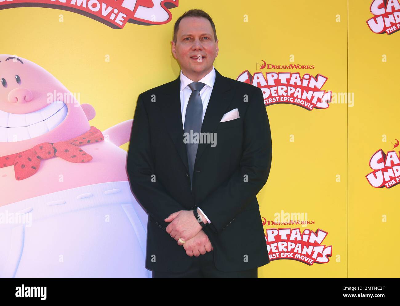 Dav Pilkey arrives at the LA Premiere of "Captain Underpants: The First ...