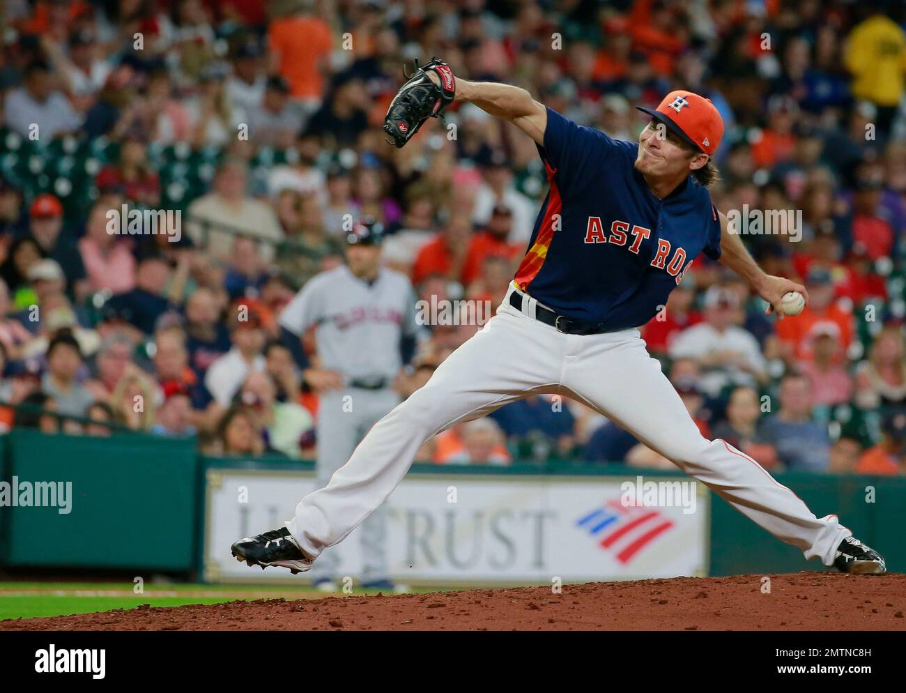 Houston Astros relief pitcher Ashur Tolliver delivers a pitch against ...