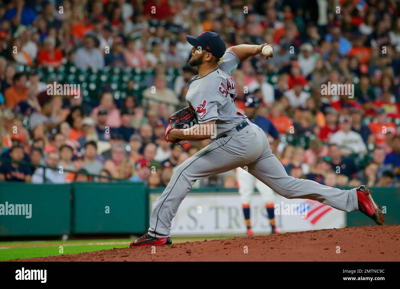 Cleveland Indians' pitcher Danny Salazar delivers a pitch against the ...