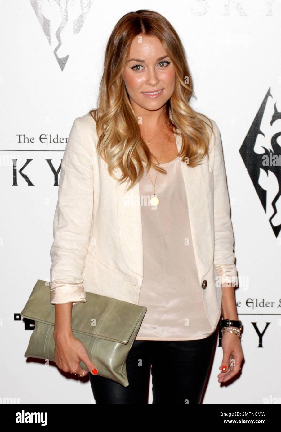 TV personality Lauren Conrad attends the Elder Scrolls V: Skyrim ...
