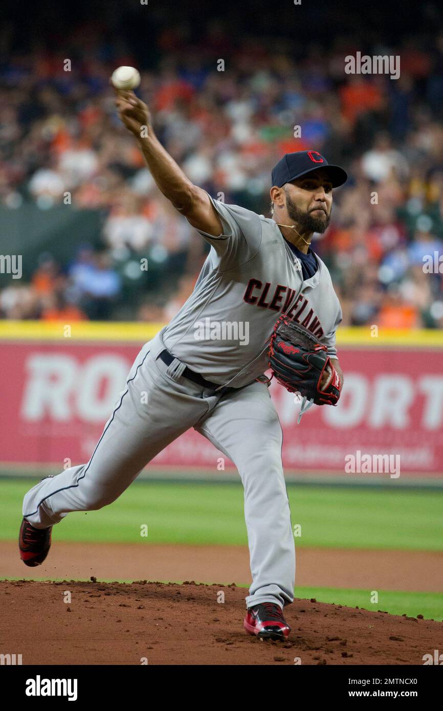 Cleveland Indians pitcher Danny Salazar delivers against the Houston ...