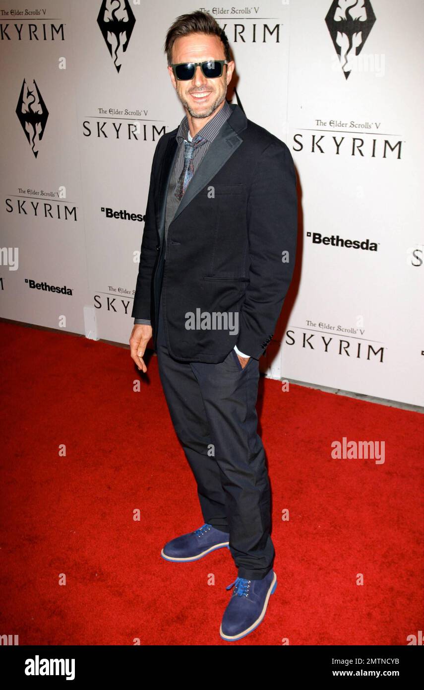 Actor David Arquette attends the Elder Scrolls V: Skyrim Official ...