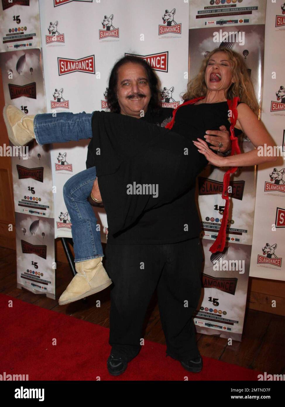 Ron Jeremy arrives at the Finding Bliss Premiere at the Slamdance Film Festival in Park City, UT ...