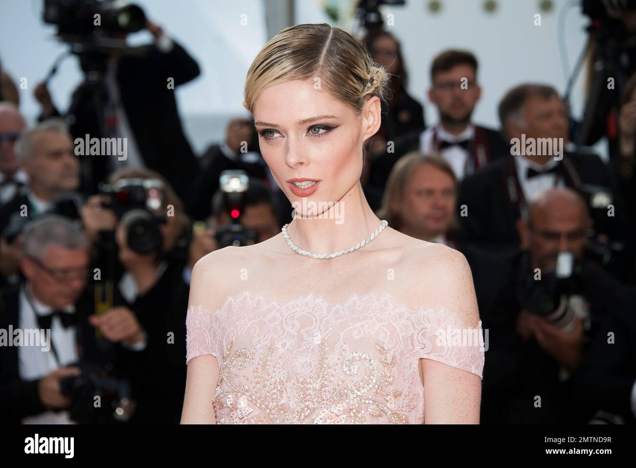 Coco Rocha poses for photographers upon arrival at the screening of the ...