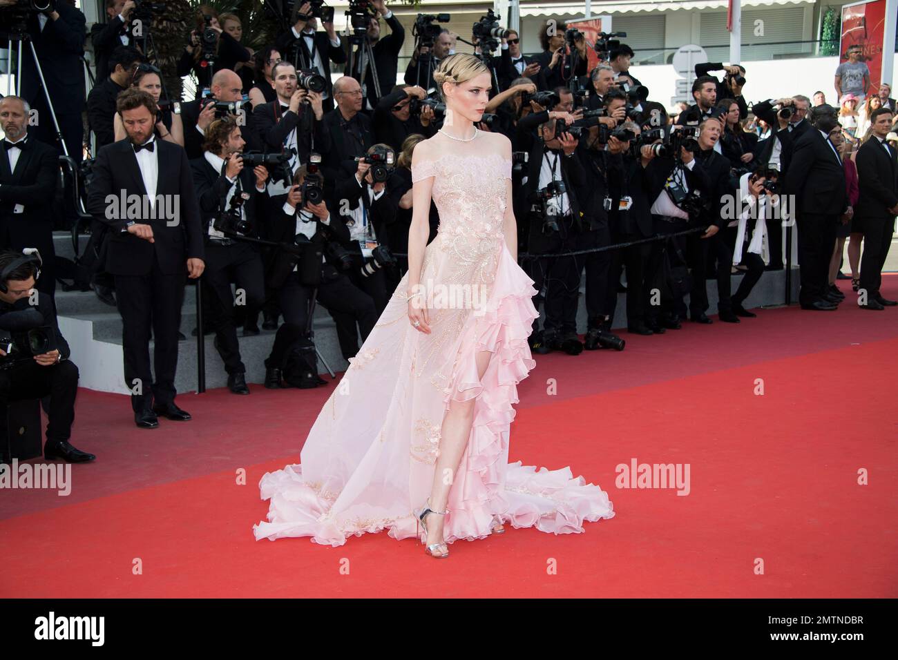 Coco Rocha poses for photographers upon arrival at the screening of the ...