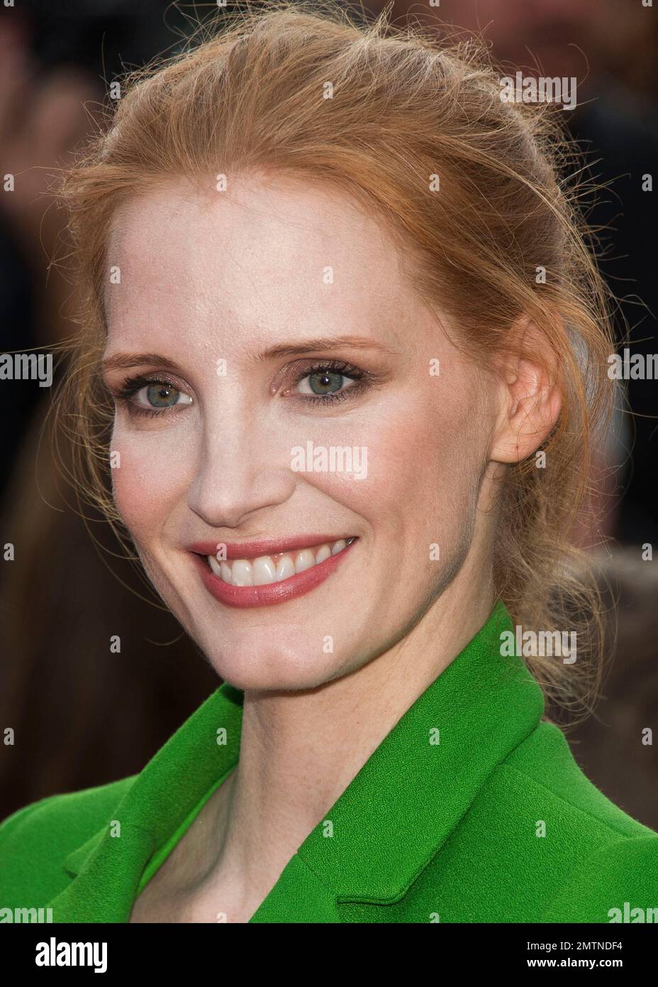 Jessica Chastain poses for photographers upon arrival at the screening ...