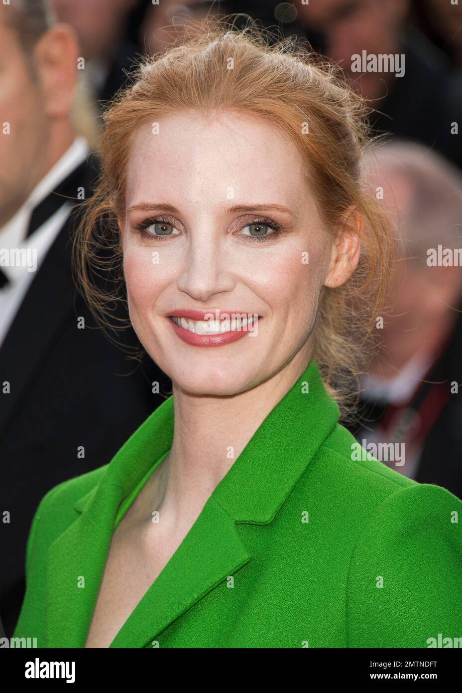 Jessica Chastain poses for photographers upon arrival at the screening ...