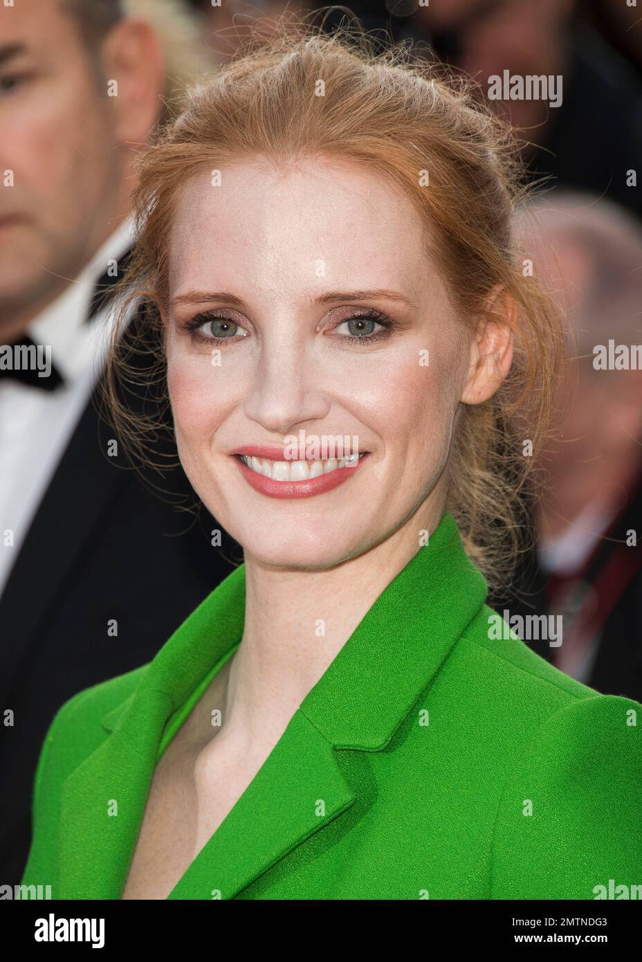 Jessica Chastain poses for photographers upon arrival at the screening ...