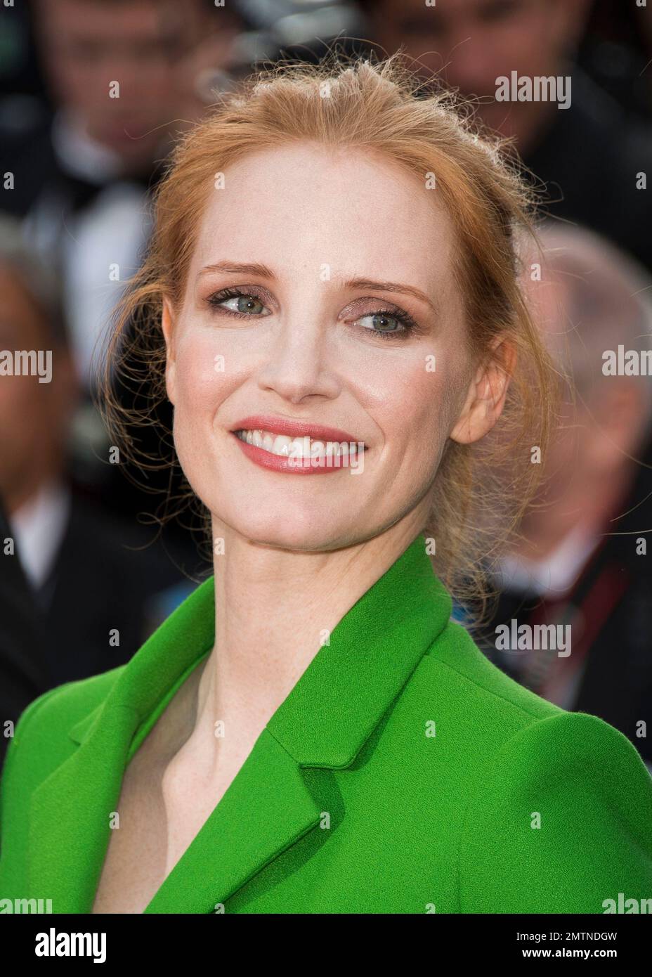 Jessica Chastain poses for photographers upon arrival at the screening ...