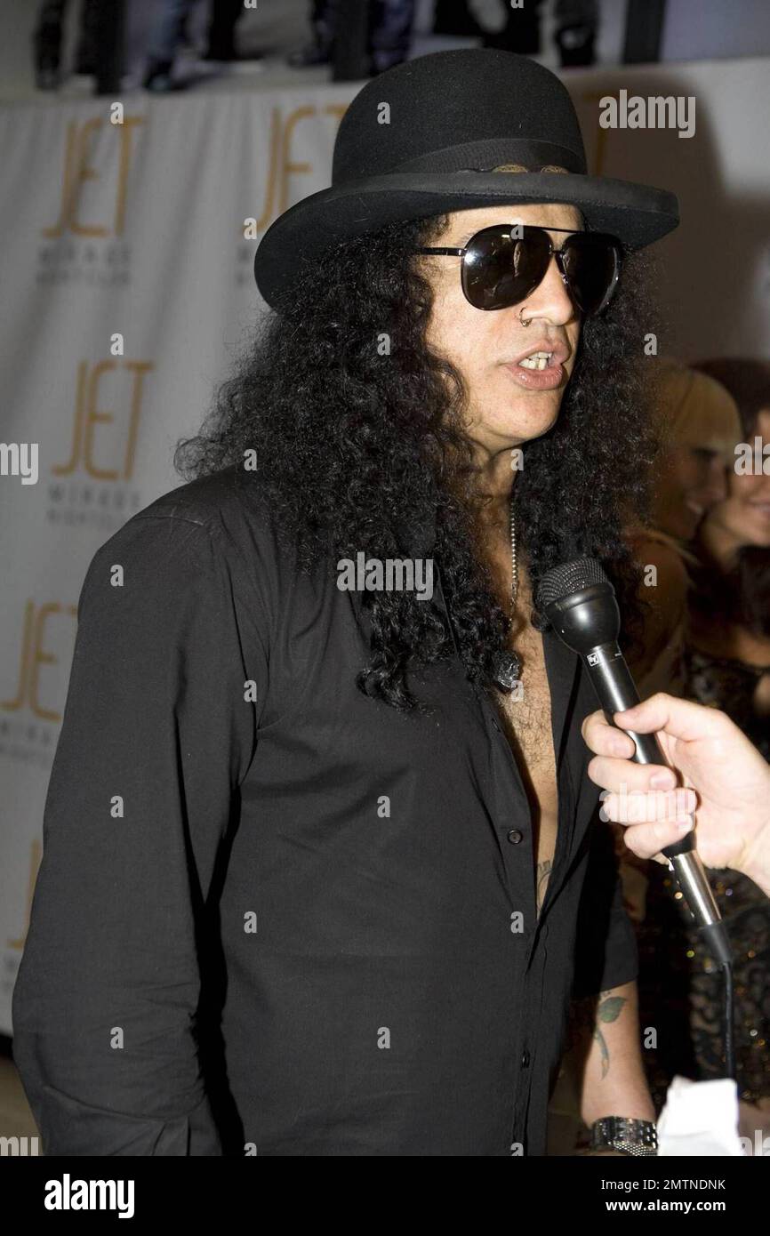 Slash celebrates his birthday with a party at Jet nightclub in Las ...