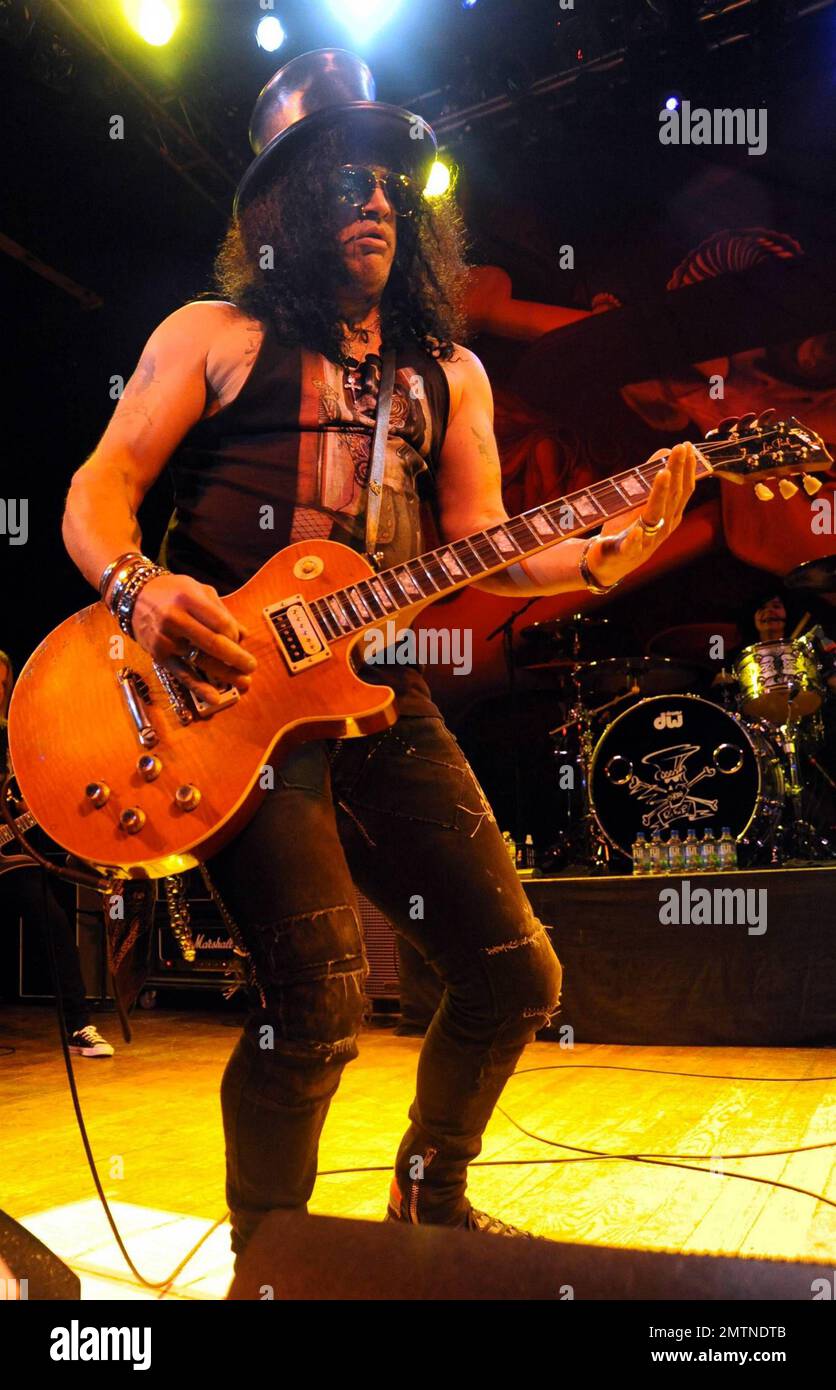 Legendary guitarist Slash performs live in concert at the famed House ...