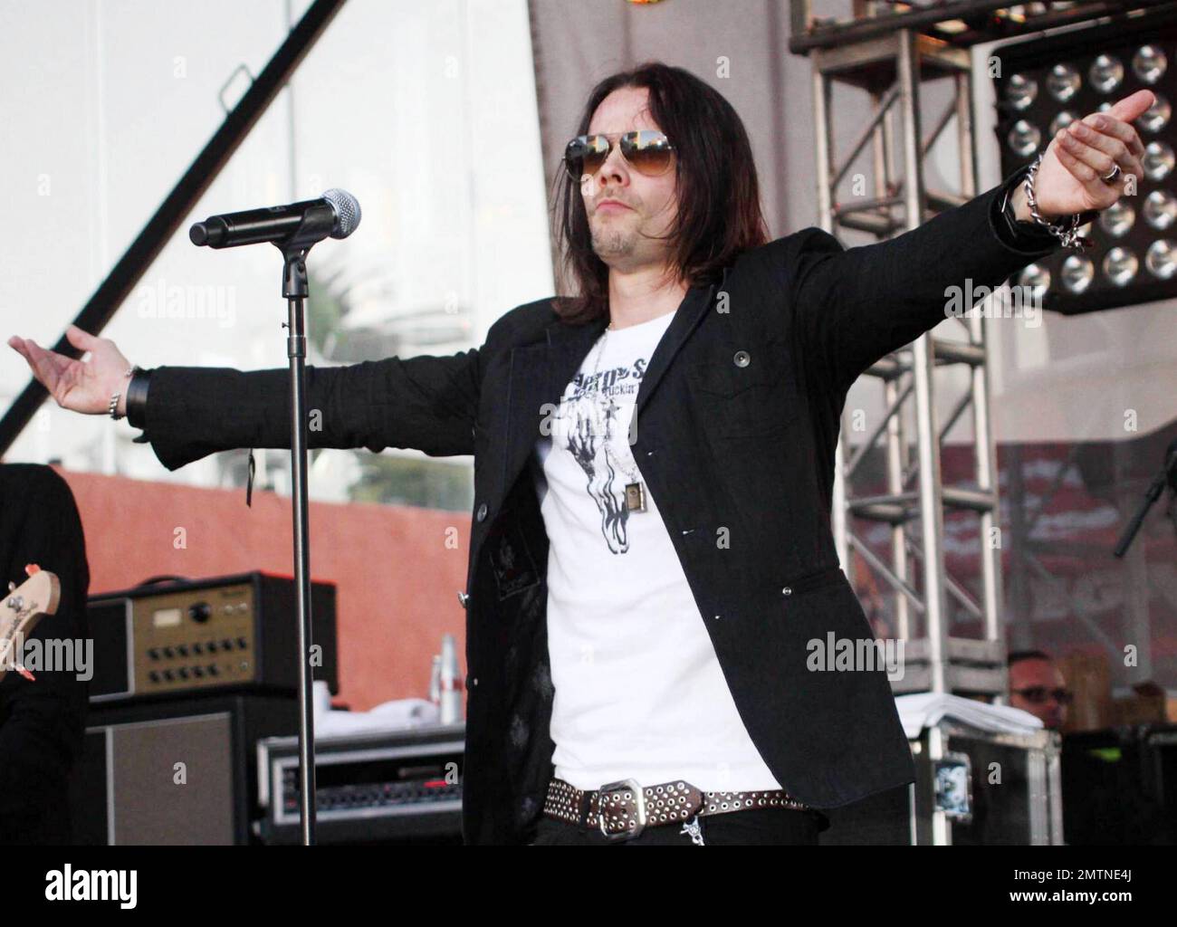 American singer Myles Kennedy performs live on stage with legendary ...