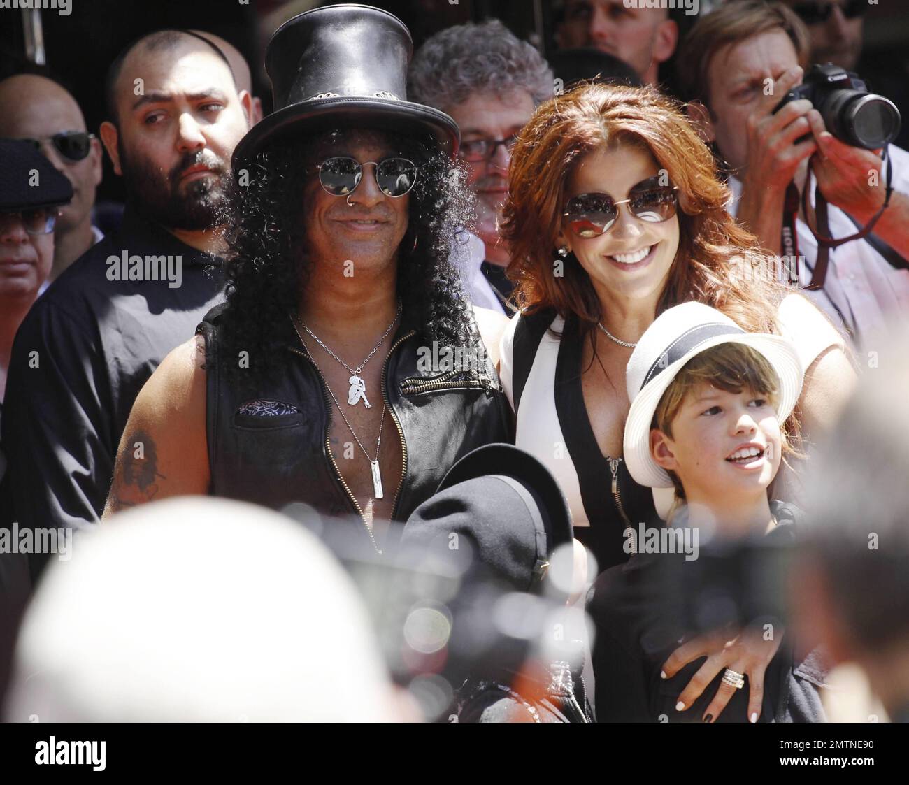Guitarist Slash is inducted into the Hollywood Walk of Fame at the Hard ...