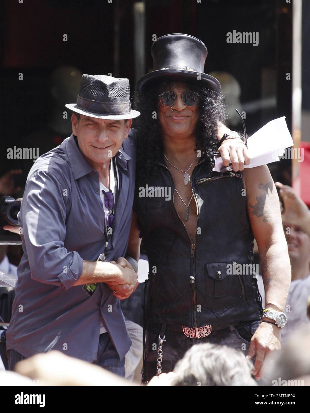 Guitarist Slash is inducted into the Hollywood Walk of Fame at the Hard ...