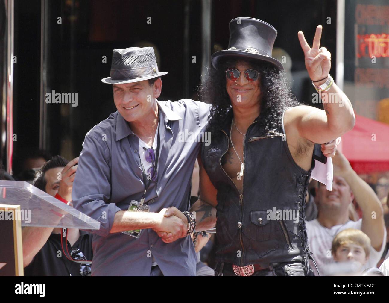Guitarist Slash is inducted into the Hollywood Walk of Fame at the Hard ...