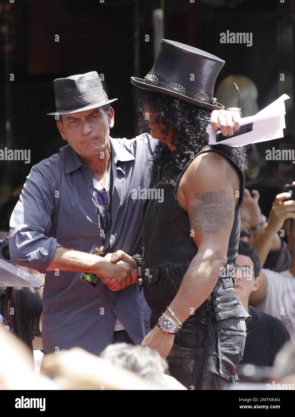 Guitarist Slash is inducted into the Hollywood Walk of Fame at the Hard ...