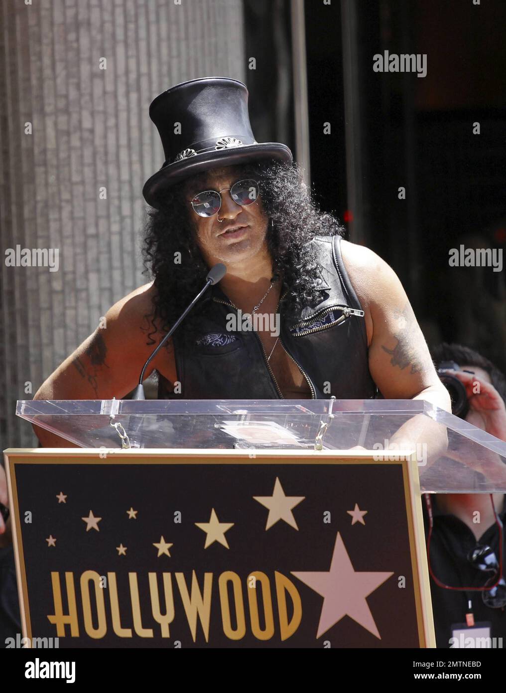 Guitarist Slash is inducted into the Hollywood Walk of Fame at the Hard ...