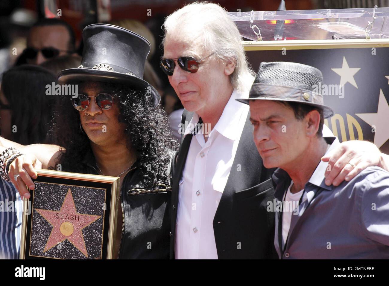 Guitarist Slash is inducted into the Hollywood Walk of Fame at the Hard ...