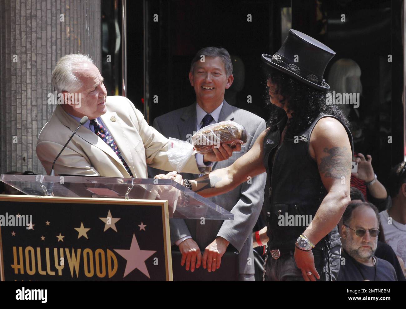 Guitarist Slash is inducted into the Hollywood Walk of Fame at the Hard ...