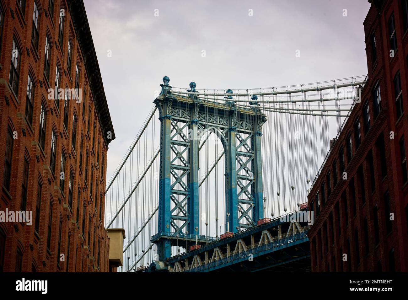 The Manhattan Bridge is a suspension bridge that crosses the East River ...