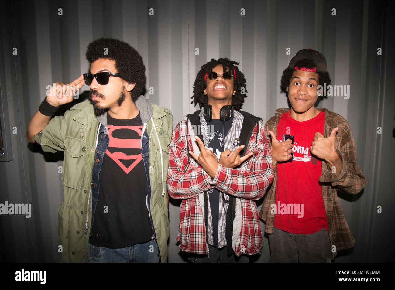 Isaiah Radke, from left, Dee Radke and Solomon Radke of Radkey pose at ...