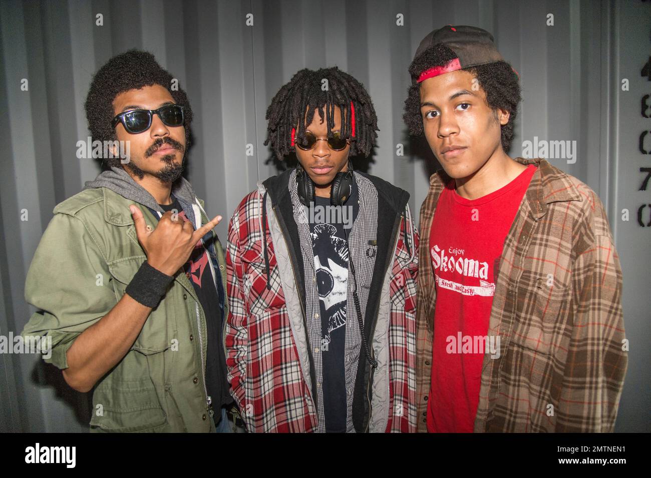 Isaiah Radke, from left, Dee Radke and Solomon Radke of Radkey pose at ...