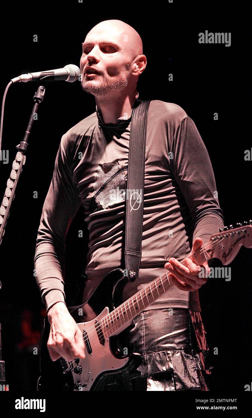 Singer Billy Corgan of The Smashing Pumpkins performs in concert at the ...