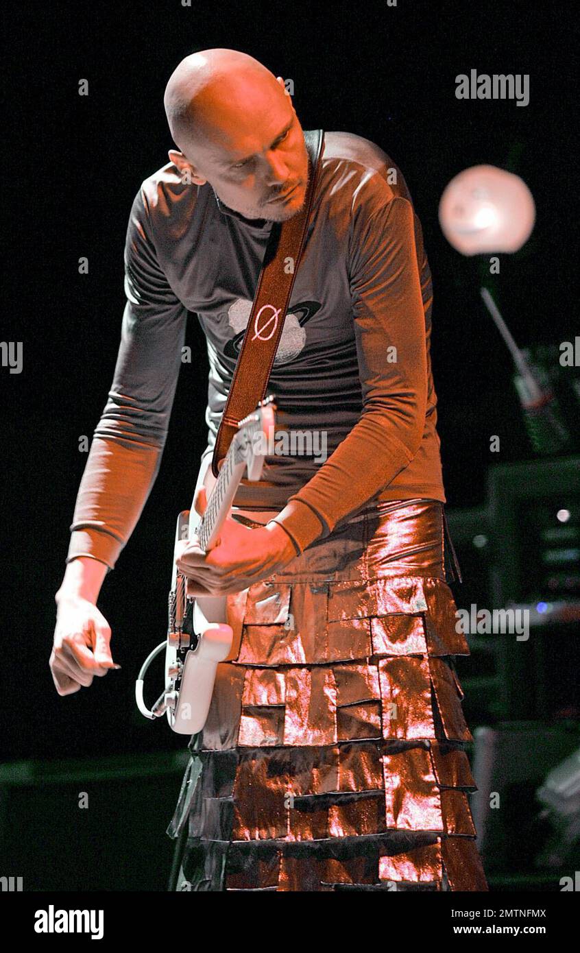 Singer Billy Corgan of The Smashing Pumpkins performs in concert at the ...