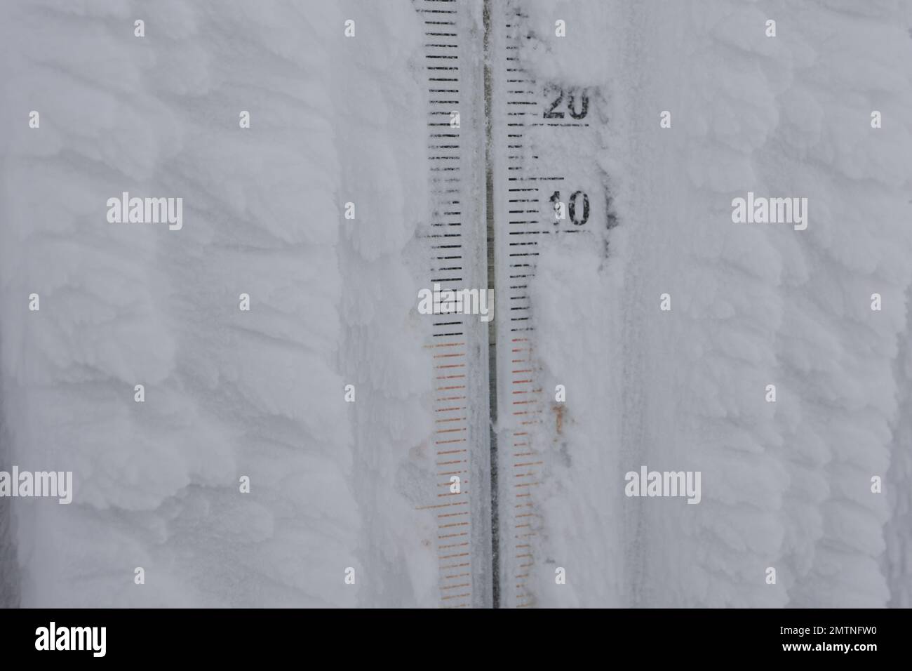 Schierke, Germany. 01st Feb, 2023. An outdoor thermometer on the ...