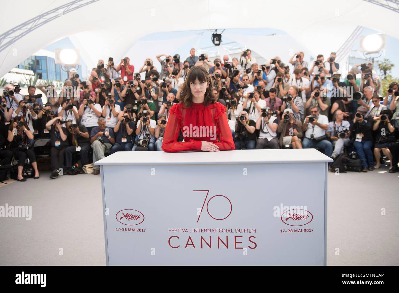 Stacy Martin poses for photographers during the photo call for the film ...