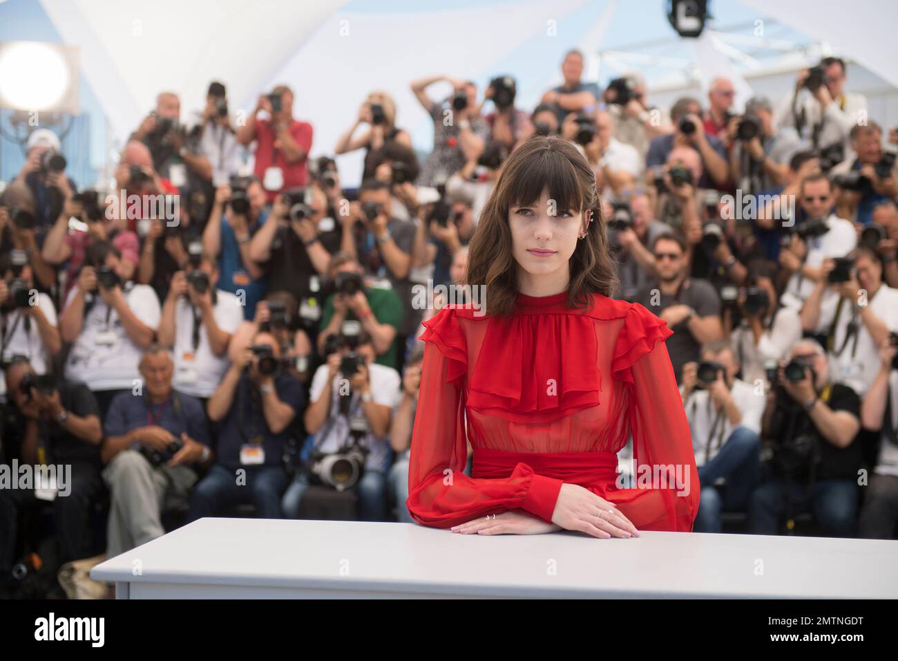 Stacy Martin poses for photographers during the photo call for the film ...