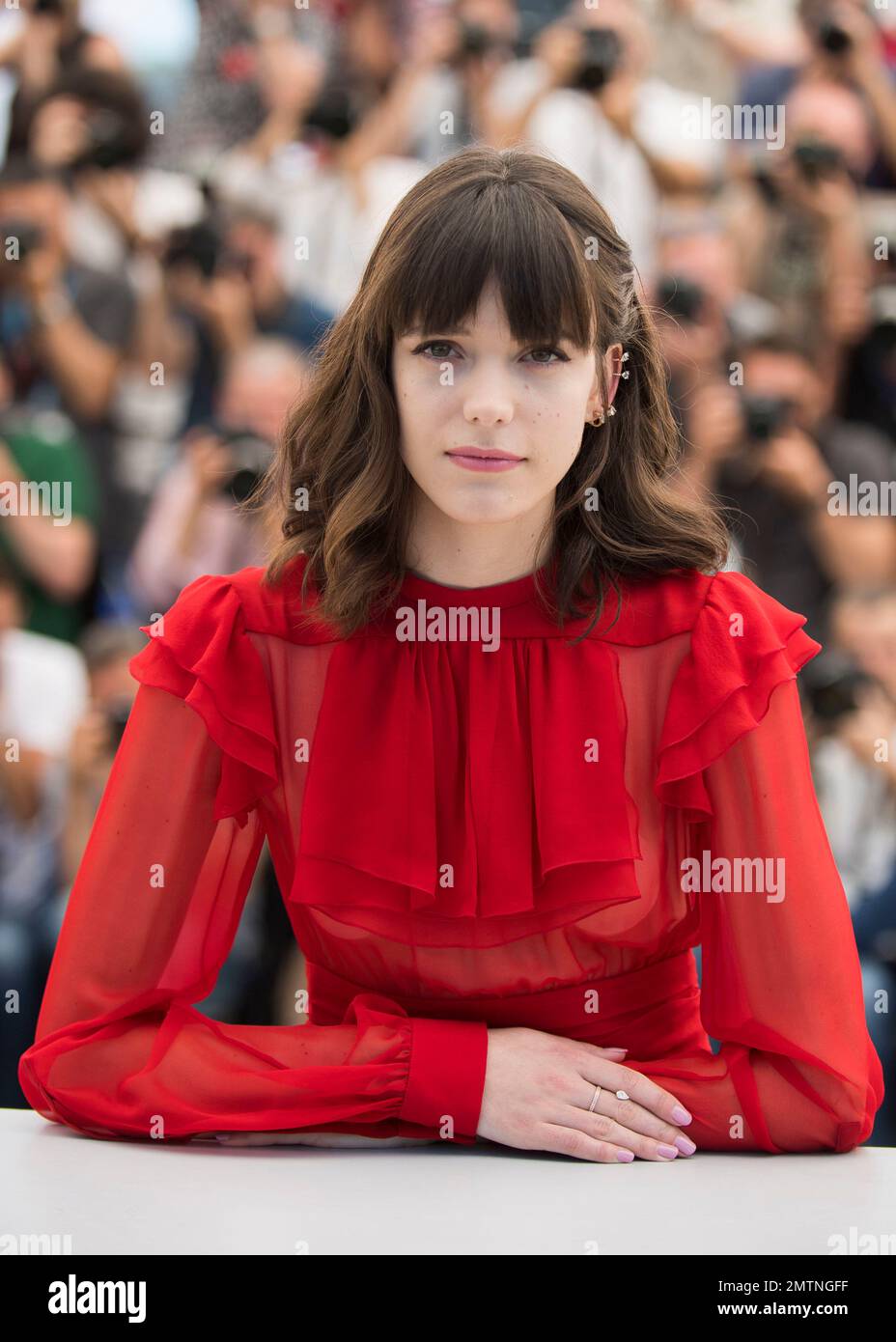 Stacy Martin poses for photographers during the photo call for the film ...