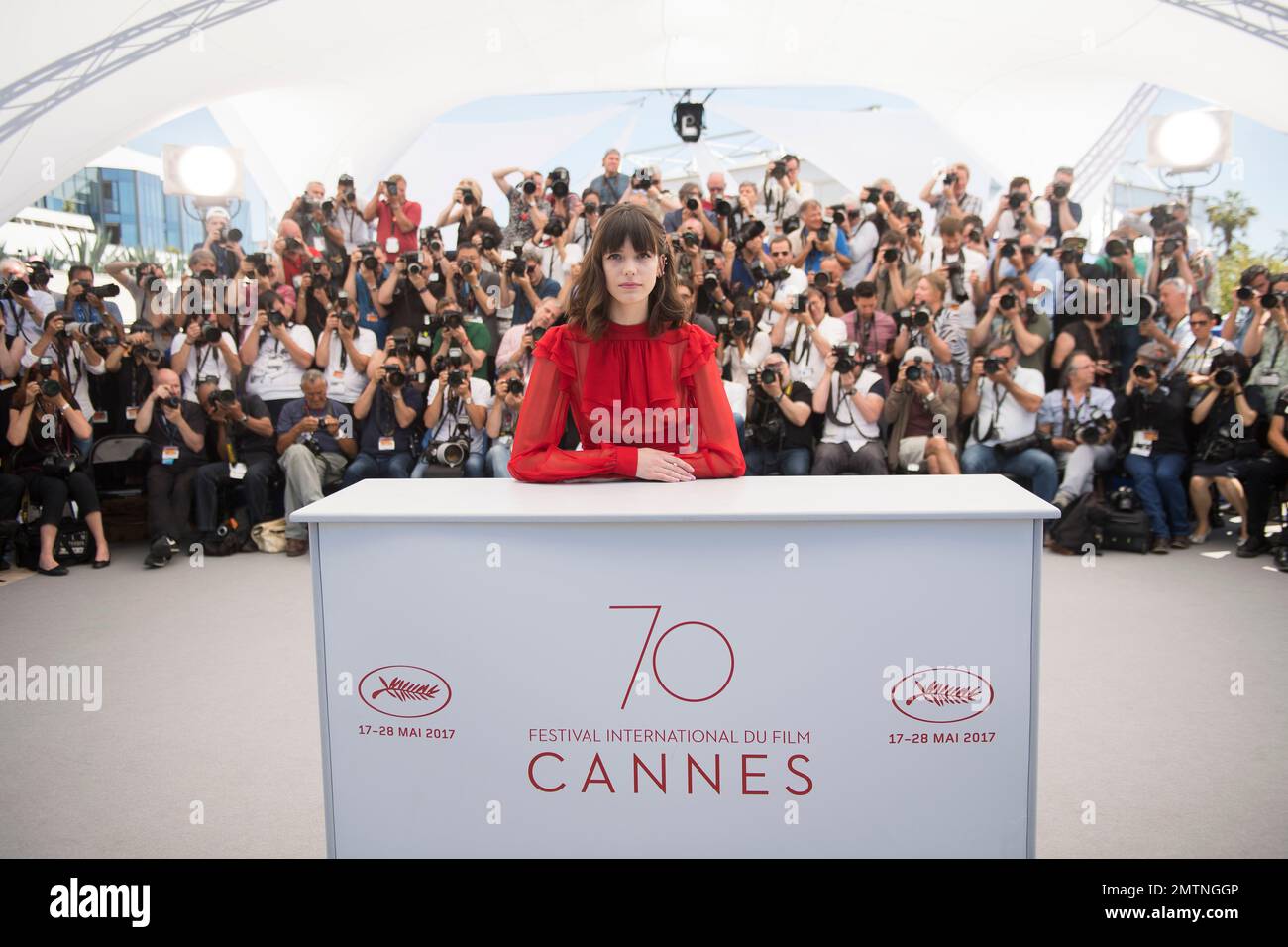 Stacy Martin poses for photographers during the photo call for the film ...