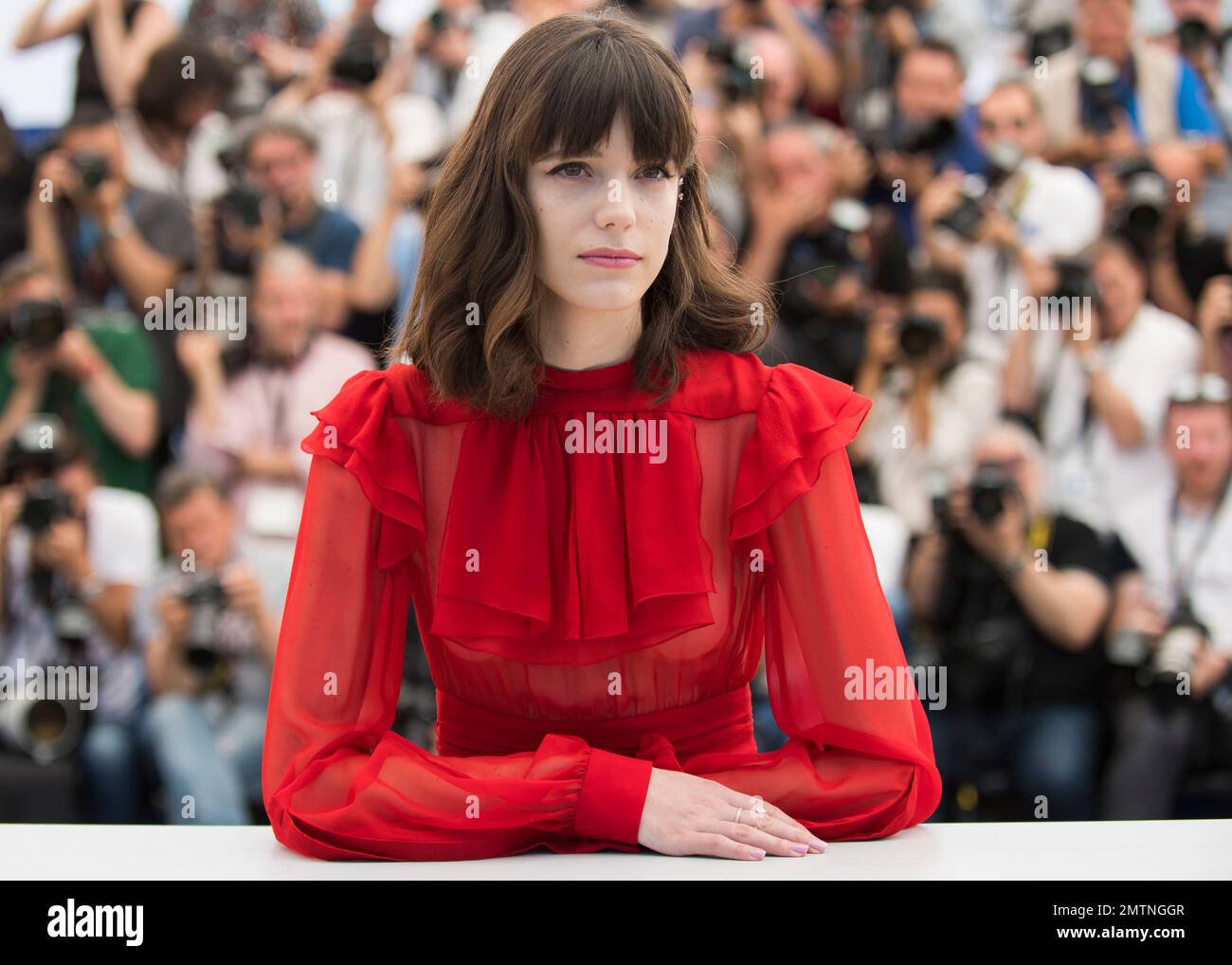 Stacy Martin poses for photographers during the photo call for the film ...