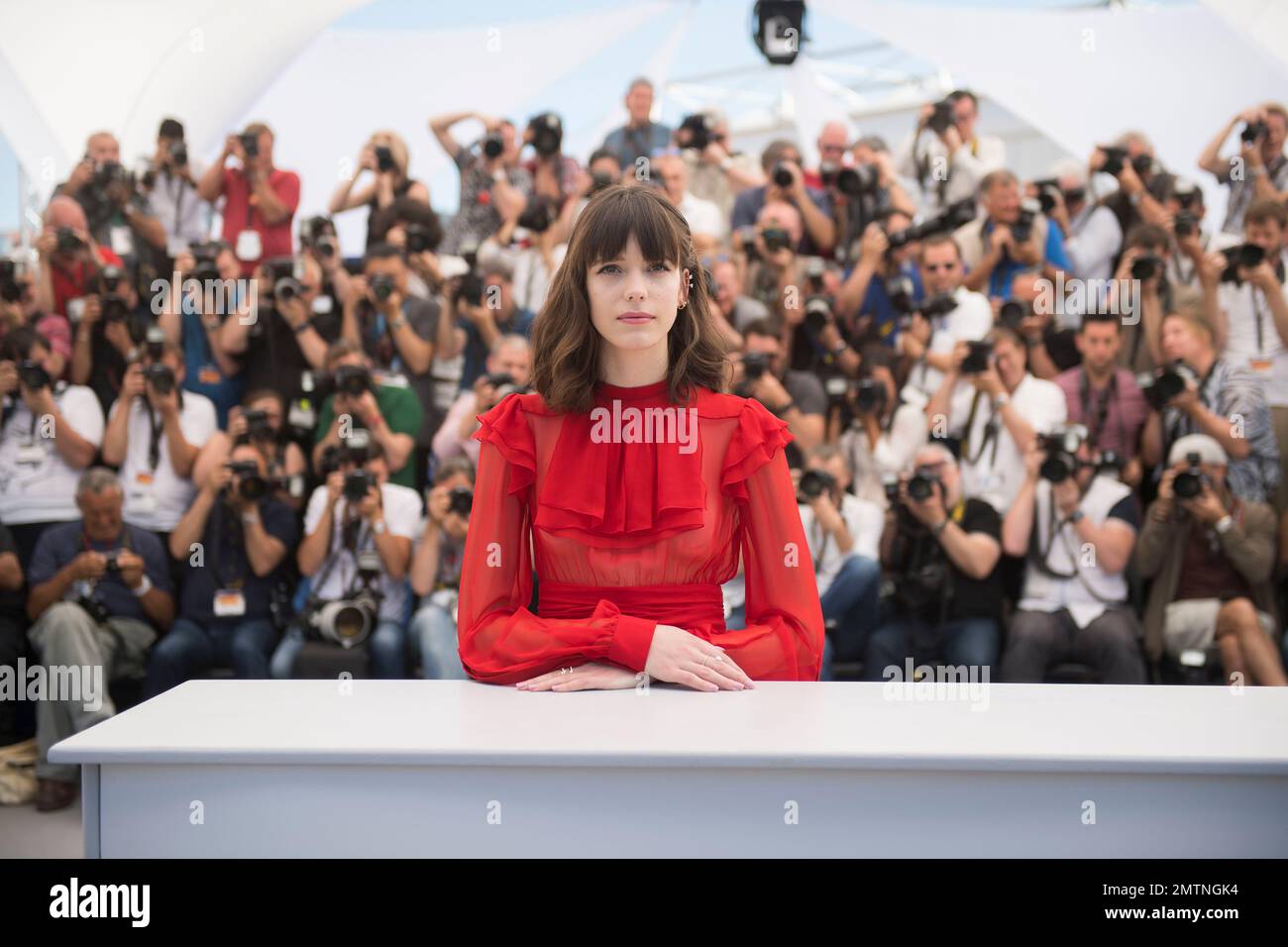 Stacy Martin poses for photographers during the photo call for the film ...