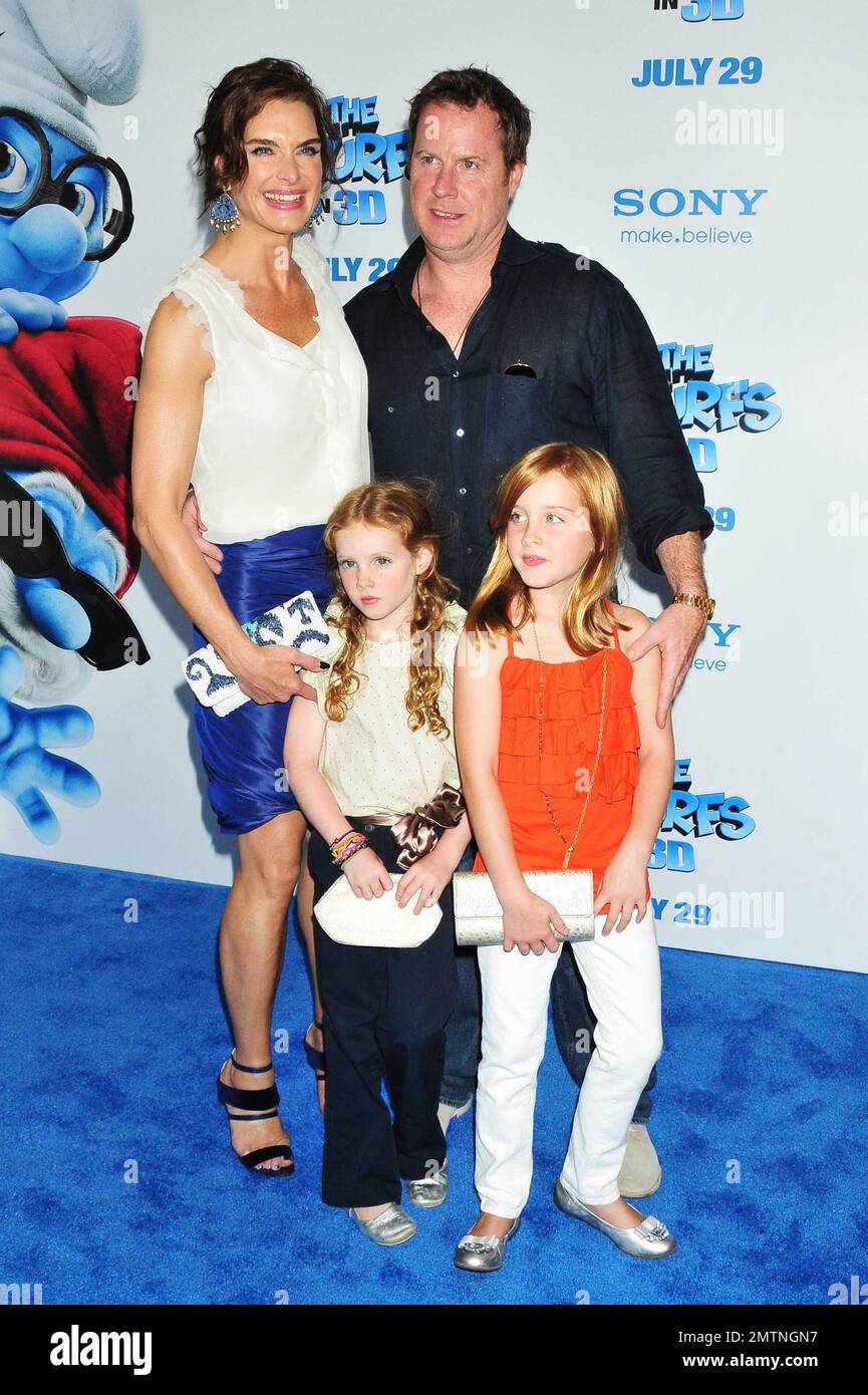 Brooke Shields and family at the Word Premiere of Columbia Pictures ...