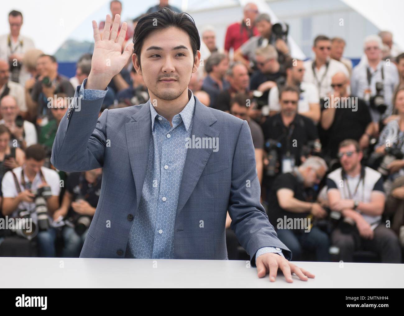Actor Ryuhei Matsuda poses for photographers during the photo call for ...