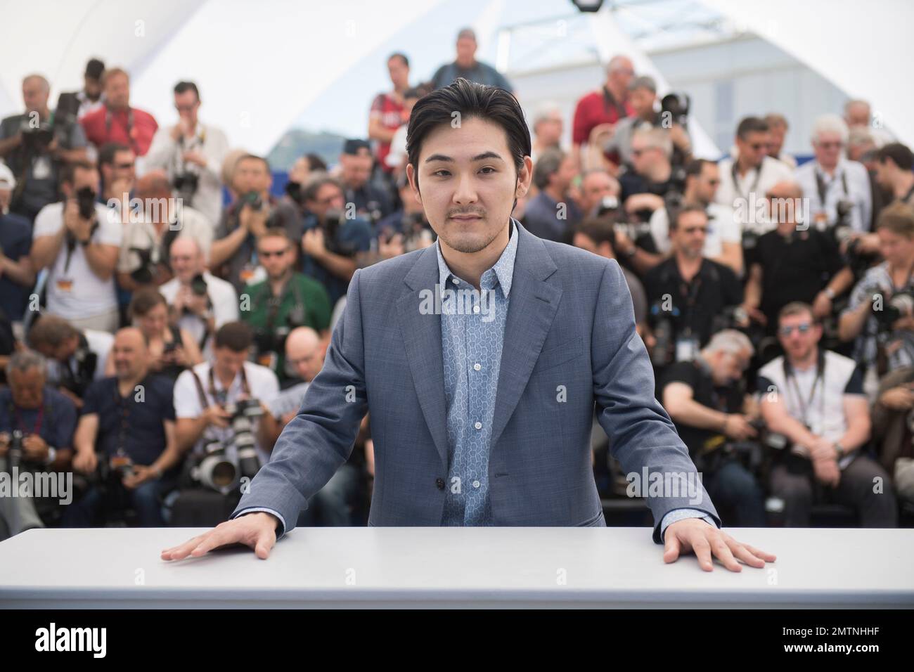Actor Ryuhei Matsuda poses for photographers during the photo call for ...