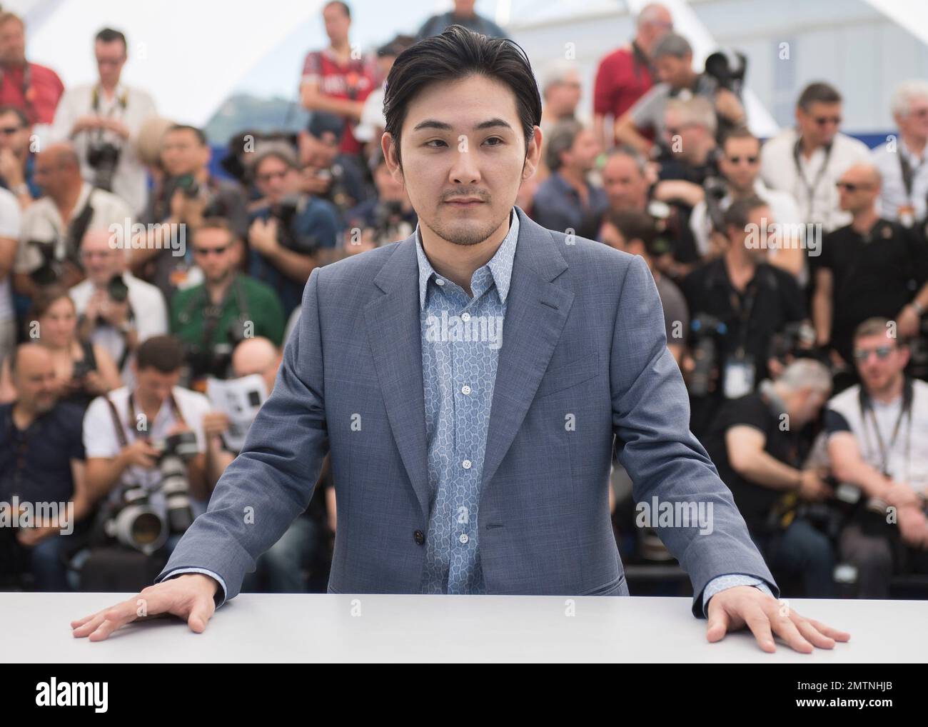 Actor Ryuhei Matsuda poses for photographers during the photo call for ...