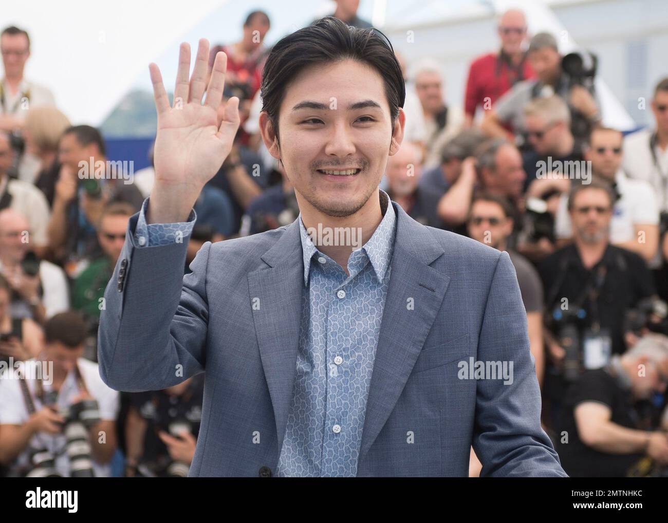 Actor Ryuhei Matsuda poses for photographers during the photo call for ...