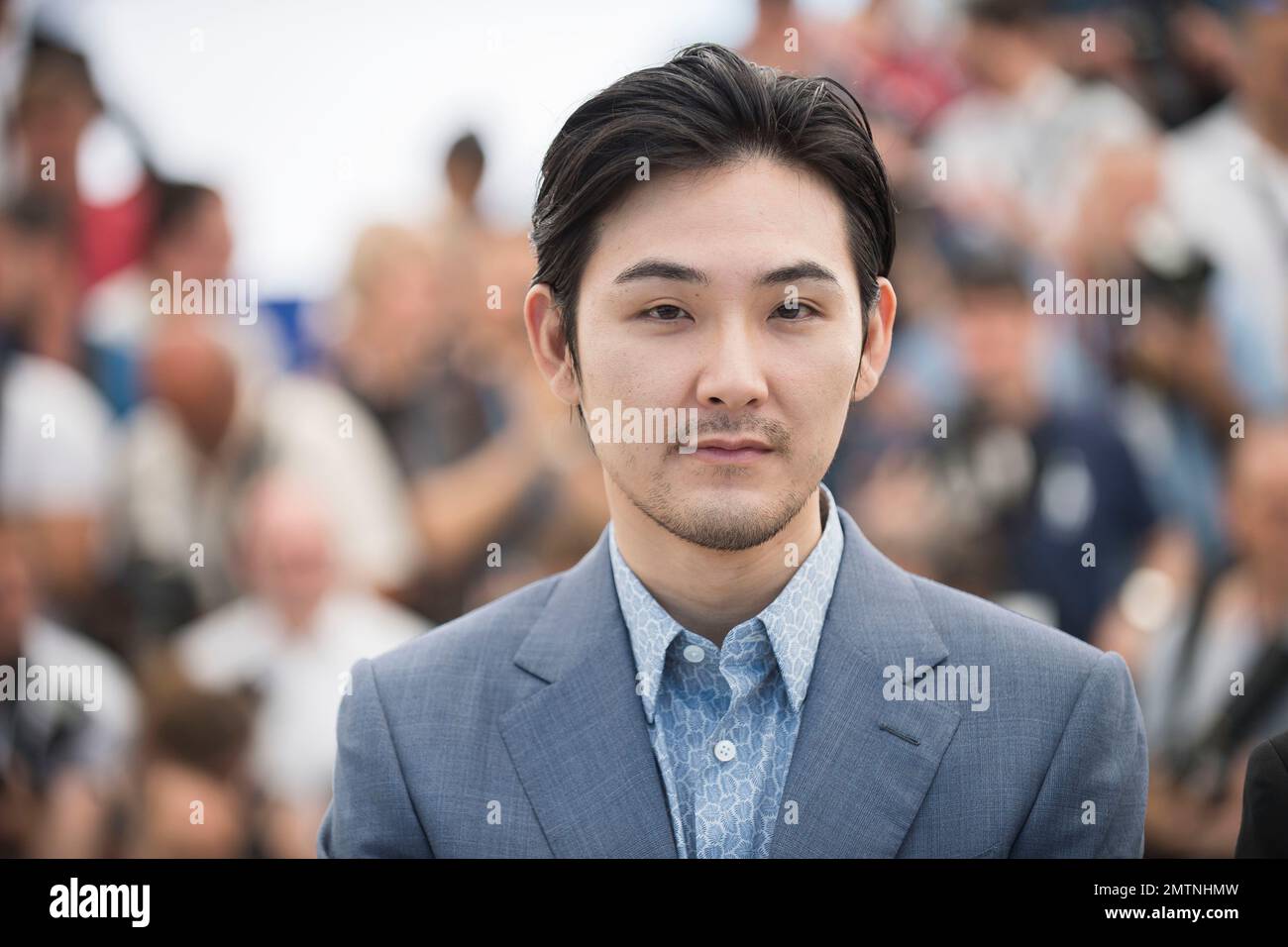 Actor Ryuhei Matsuda poses for photographers during the photo call for ...