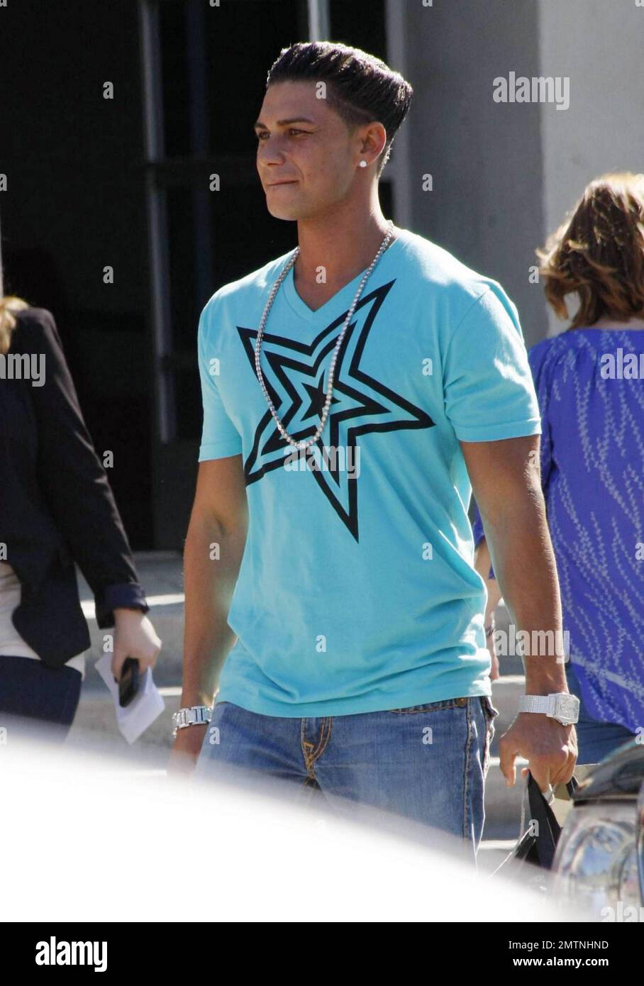 Nicole "Snooki" Polizzi and DJ Pauly D (aka Paul Delvecchio) make an ...